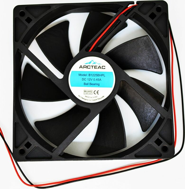 Вентилятор осевой ARCTEAC B1225BHPL Вентилятор осевой 120х120х25мм,12В DC подшипник качения 2 провода 1шт