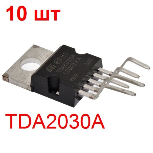 Микросхема TDA2030A 10 шт. УНЧ Hi-Fi аудио TO-220B 5pin