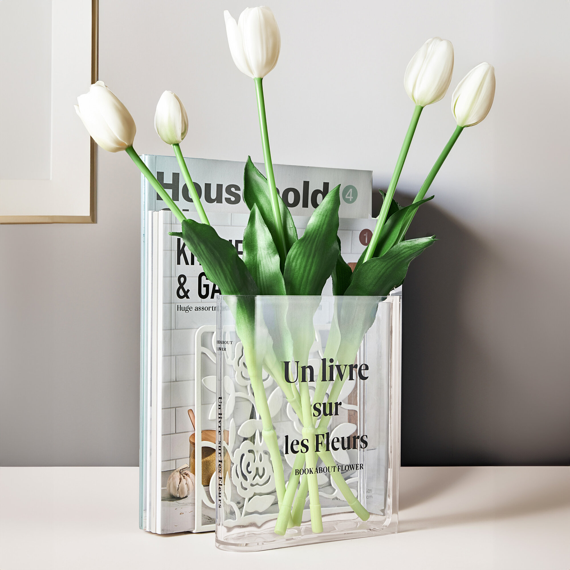 Ваза книга для цветов пластиковая , Good Sale