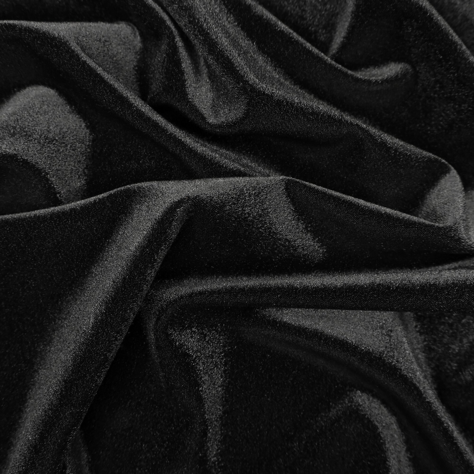 Ткань бархат Panama 9040 Nero (черный)