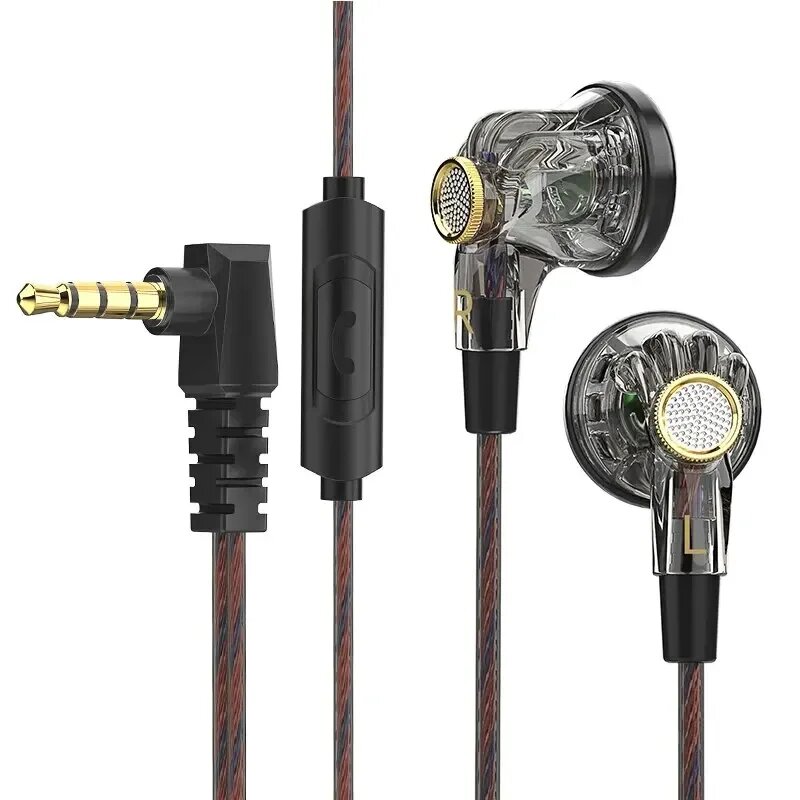 KZ QKZ MDR Black наушники с микрофоном