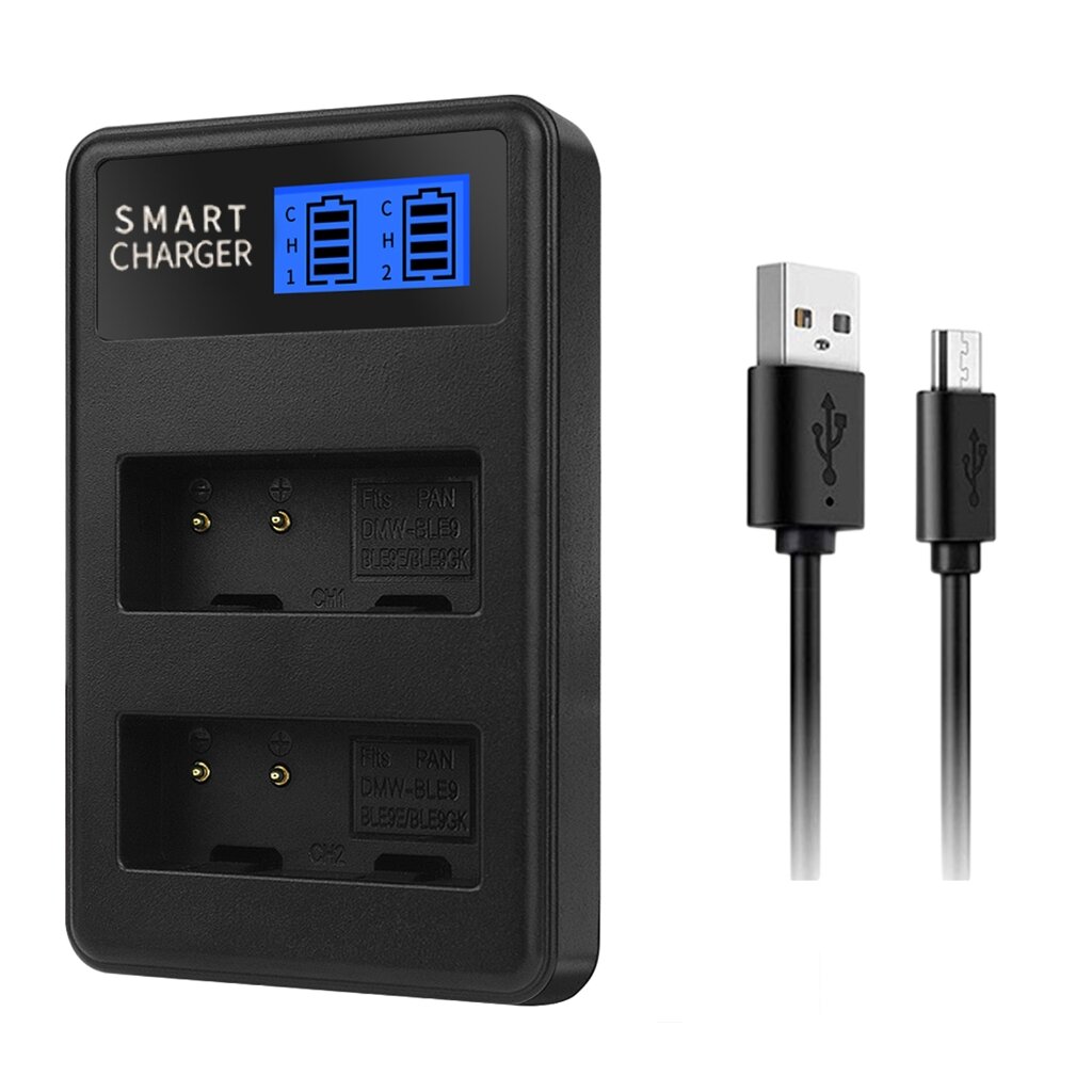Быстрая зарядка ЖК-дисплея Micro USB Зарядное Устройство для Камер DMC GF6 GX7 GF3 GF5 GX80 BLG10