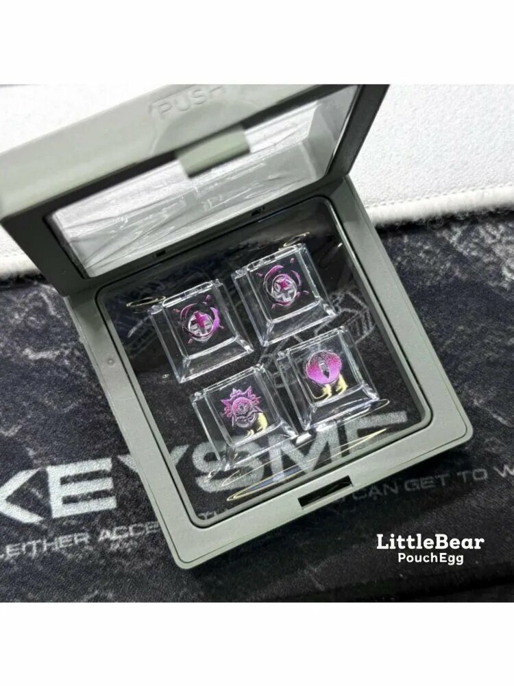 Кейкапы для клавиатуры Валорант: Набор Рейна (4 иконки навыков), OEM-высота, прозрачные