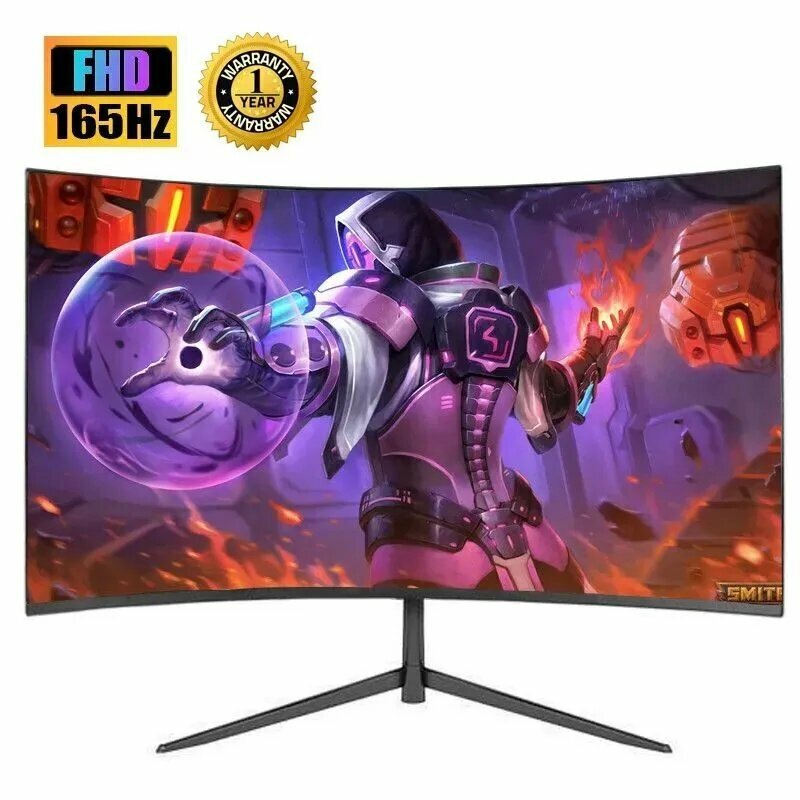 FYHXele 24" Монитор, черный матовый