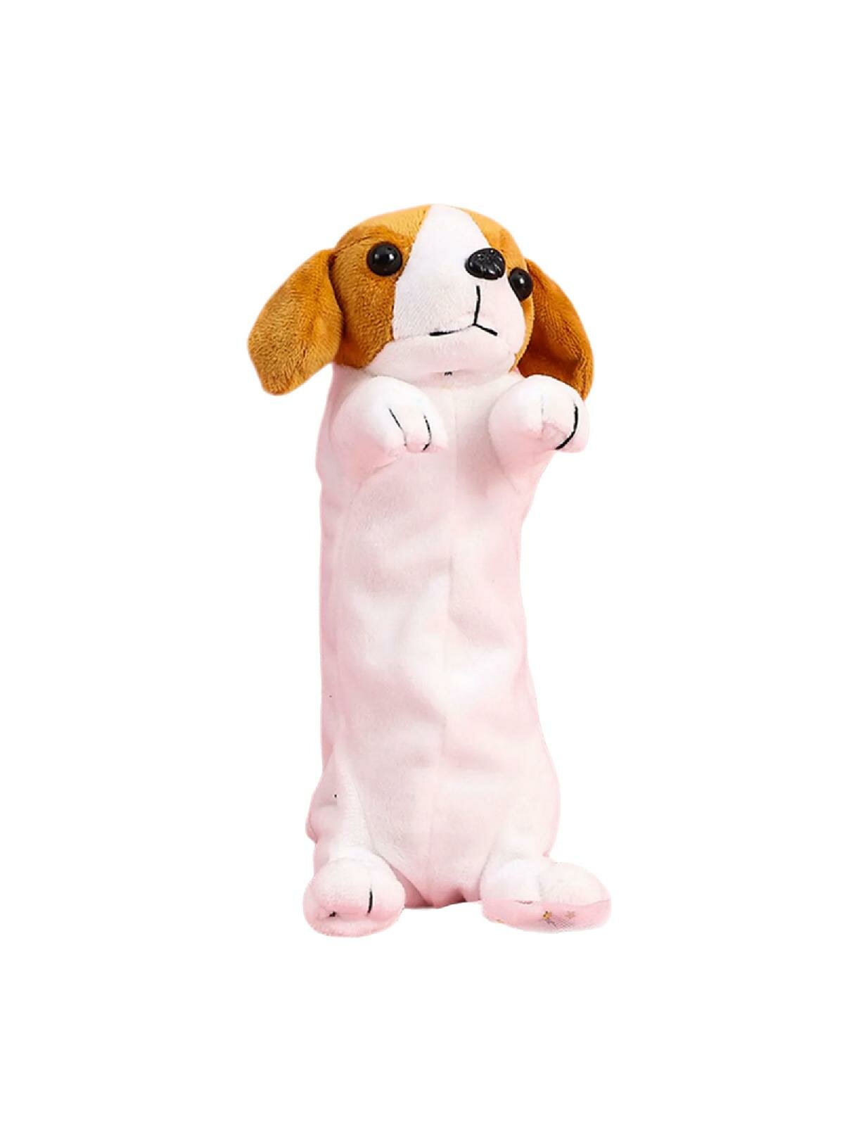 Мультфильм Собака Пенал Большой Емкости Ручка Сумка Милые Плюшевые Животных Карандаш Сумка