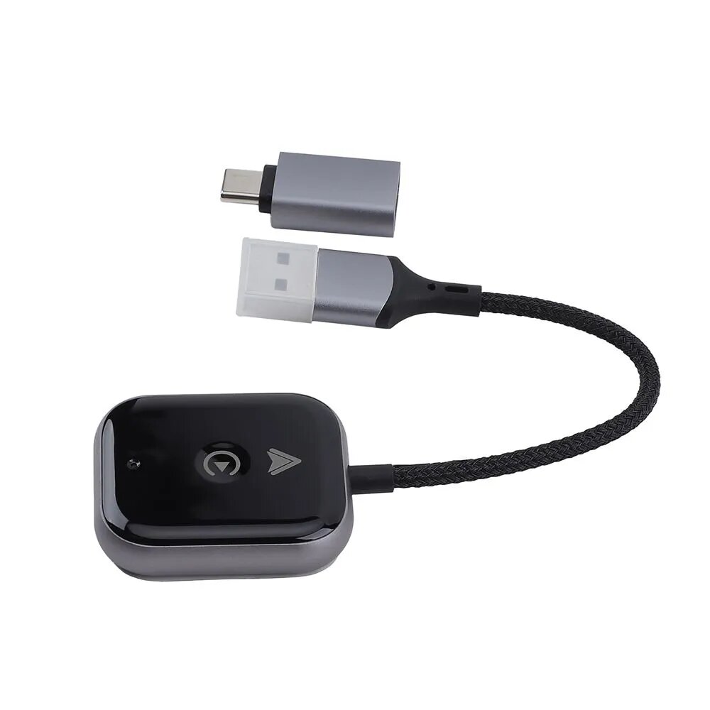 Блютуз адаптер для авто 2в1 / Android Auto Carplay беспроводной адаптер / Bluetooth адаптер для автомобиля (Карплей)