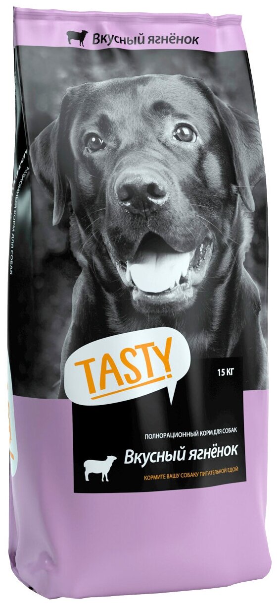 TASTY для взрослых собак всех пород с ягненком (15 кг)