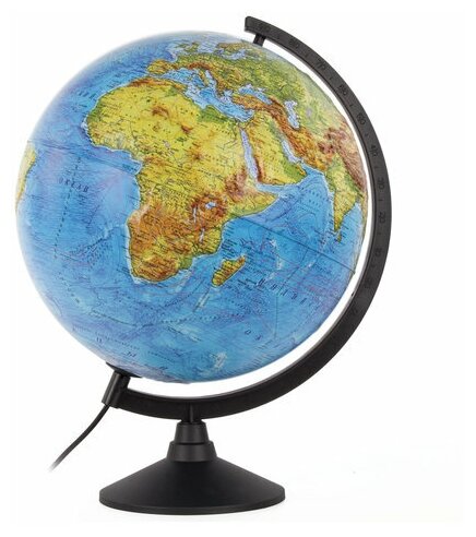 Глобус физический/политический Globen Классик, диаметр 320 мм, с подсветкой, рельефный