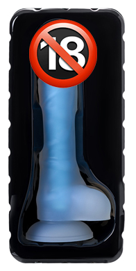 46746 Toyfa Beyond Steve Glow, прозрачно-синий. Светящийся в темноте фаллоимитатор