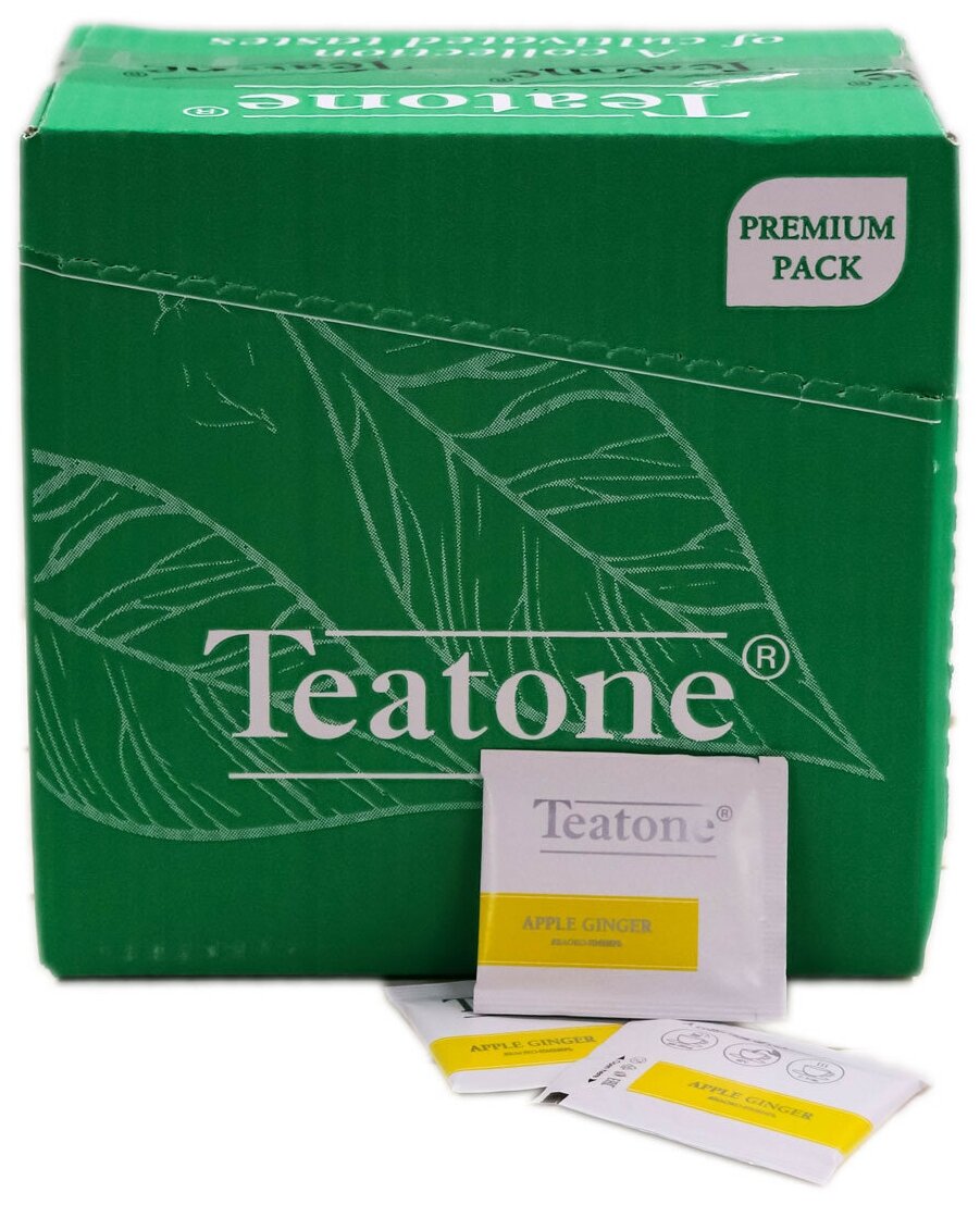 Чай Teatone Apple Ginger (Яблоко-Имбирь), чайный напиток в пакетиках, 300шт