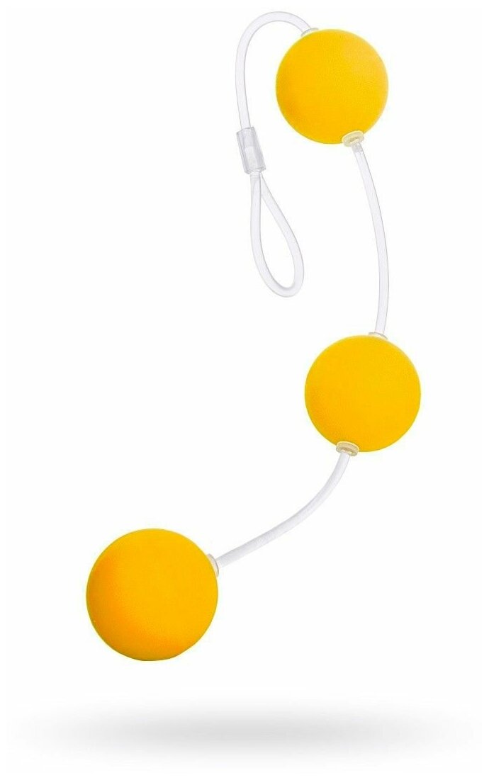 Sexus Анальная цепочка из 3 шариков 935002 19.5 см, желтый