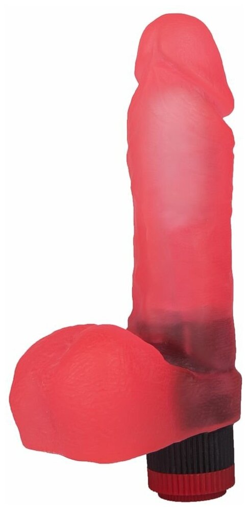 Розовый вибромассажёр в форме фаллоса - 16 см, розовый