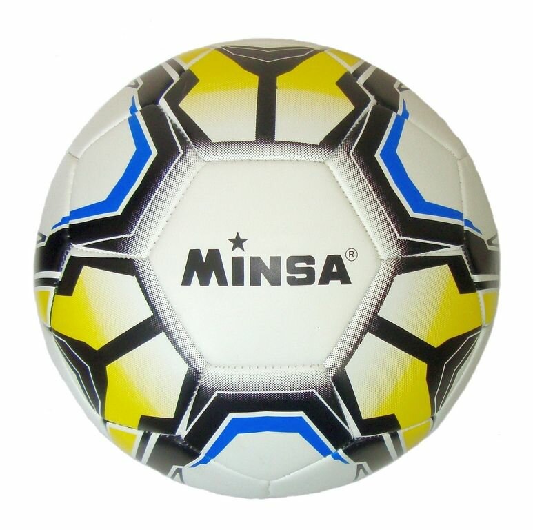 Футбольный мяч Minsa 9091, ПВХ, 32 панели, размер 5, вес 450 гр.
