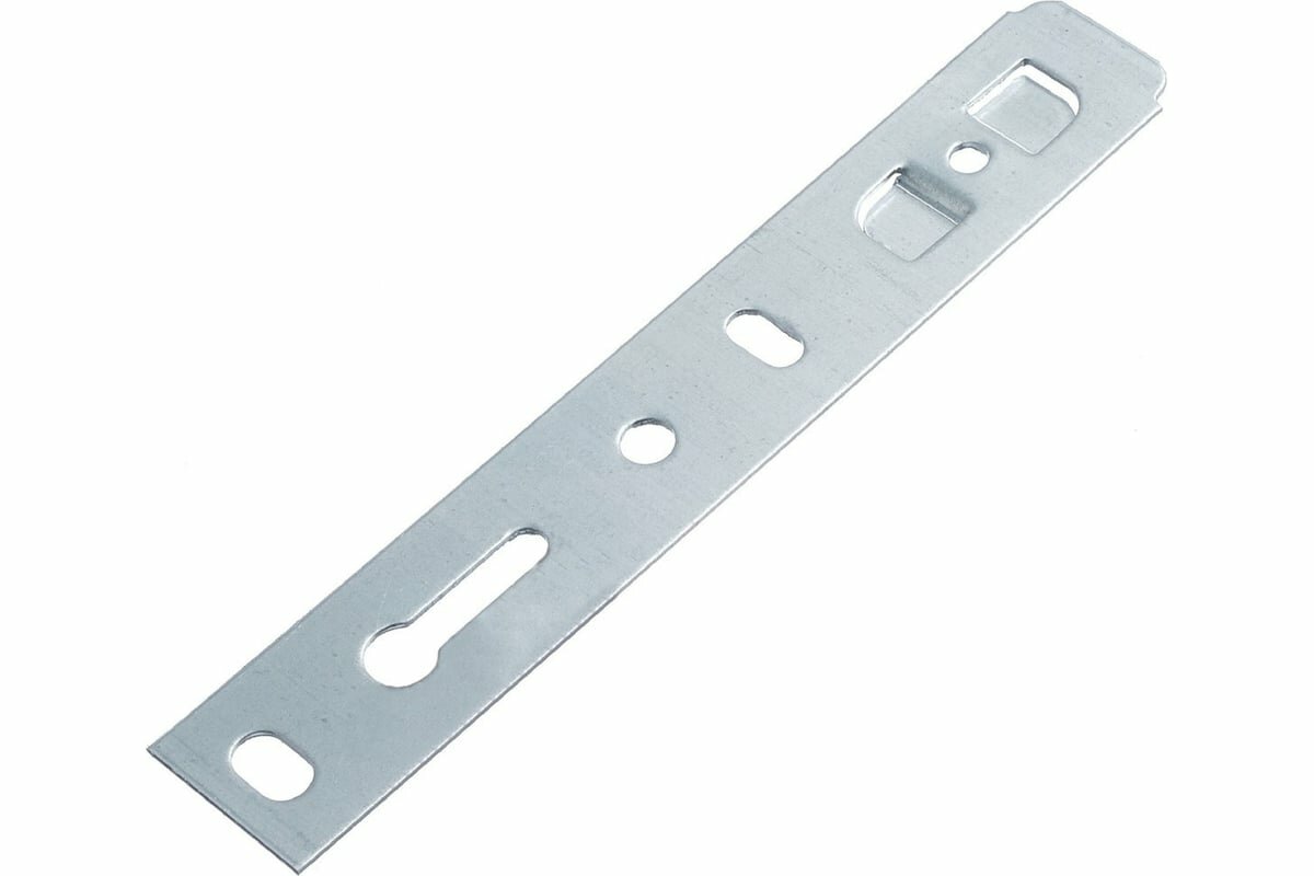 Стройметиз КВЕ анкерная пластина 150x25x1,2мм оцинкованная для крепления металлоконструкций