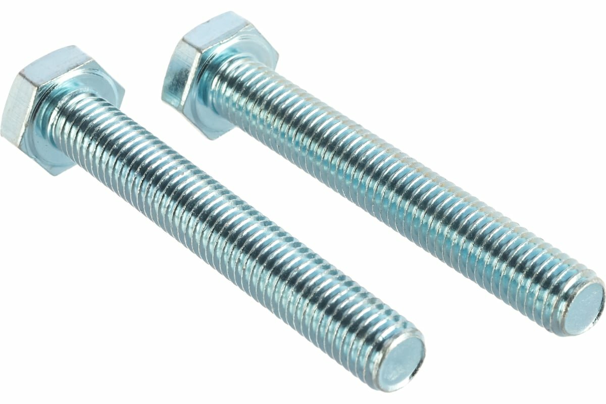 Tech-Krep DIN933 болт с шестигранной головкой оцинкованный М10x70, 2 шт, пакет 102979