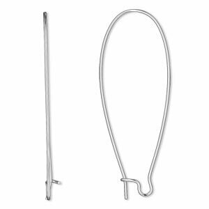 Швензы закрытые, 47х21мм, удлиненные, базовый материал - хирургическая сталь, посеребренные, 2 пары