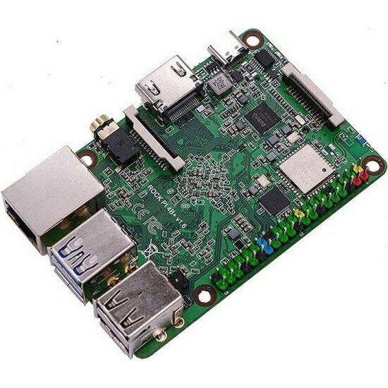Одноплатный микрокомпьютер Rock PI 4B Plus