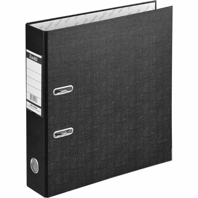 Регистратор BANTEX Economy PLUS 1446-10, 80мм, черный 218587