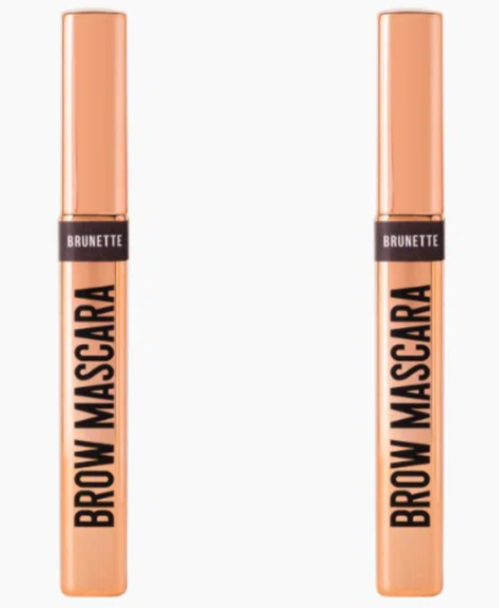 Тушь для бровей Stellary Brow mascara, тон 01 темно-коричневый, 8 мл, 2 шт