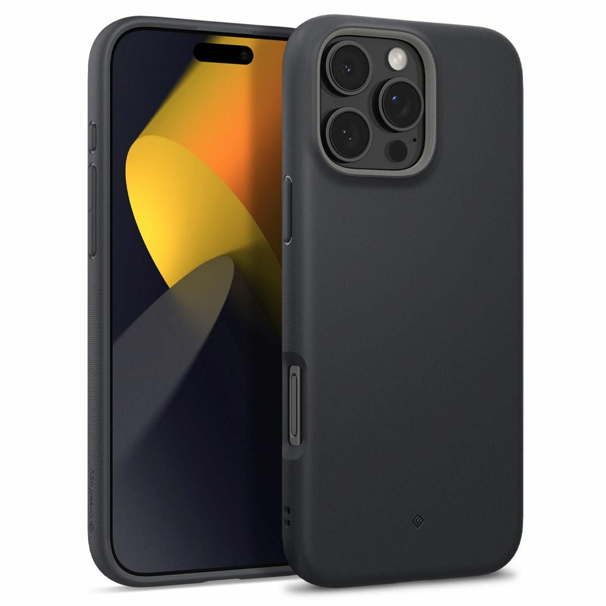 Чехол Spigen Caseology на iPhone 16 Pro (ACS08175) Nano Pop MagSafe / Спиген Чехол для Айфон 16 Про Черный