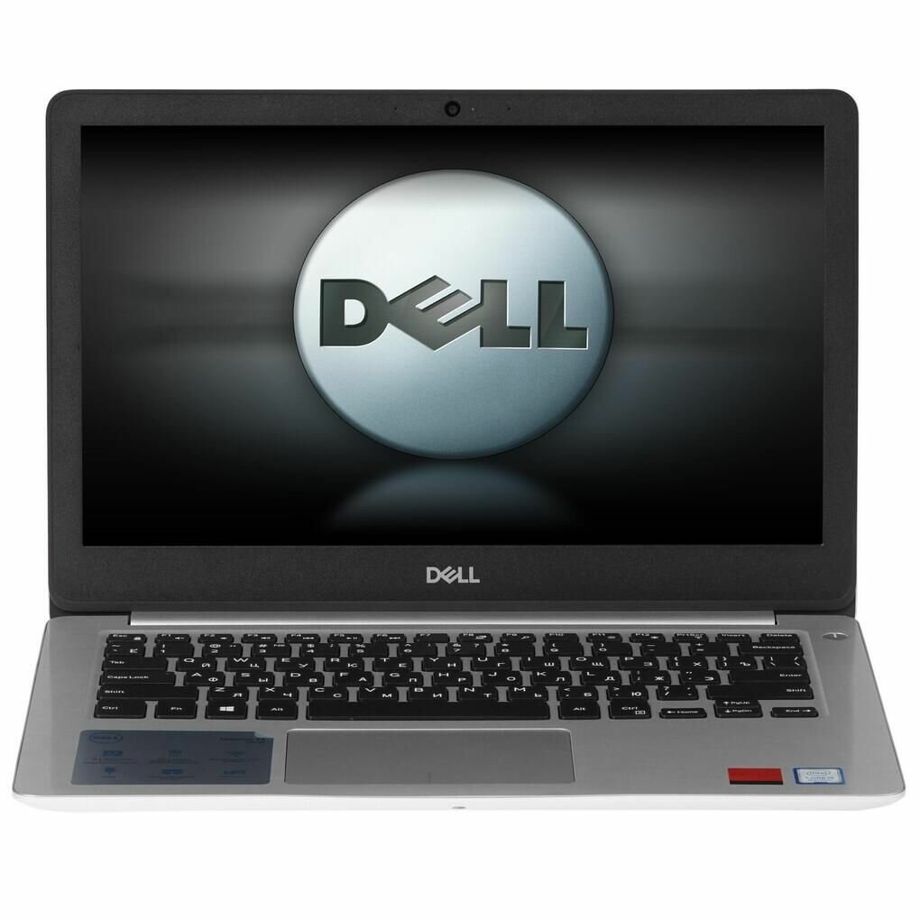 13,3" Ноутбук Dell Inspiron 5370 (5370-7291) серебристый - 1920x1080, IPS, Intel Core i5-8250U, ядра: 4 x 1,6 ГГц, 4 ГБ, SSD 256 ГБ, AMD Radeon 530, Windows 10 Pro