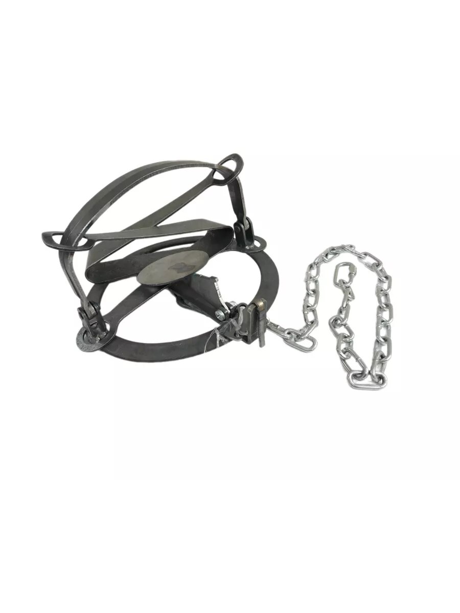 Капкан "урал" №5 две насторожки, цепь 0,7м (0406-1)