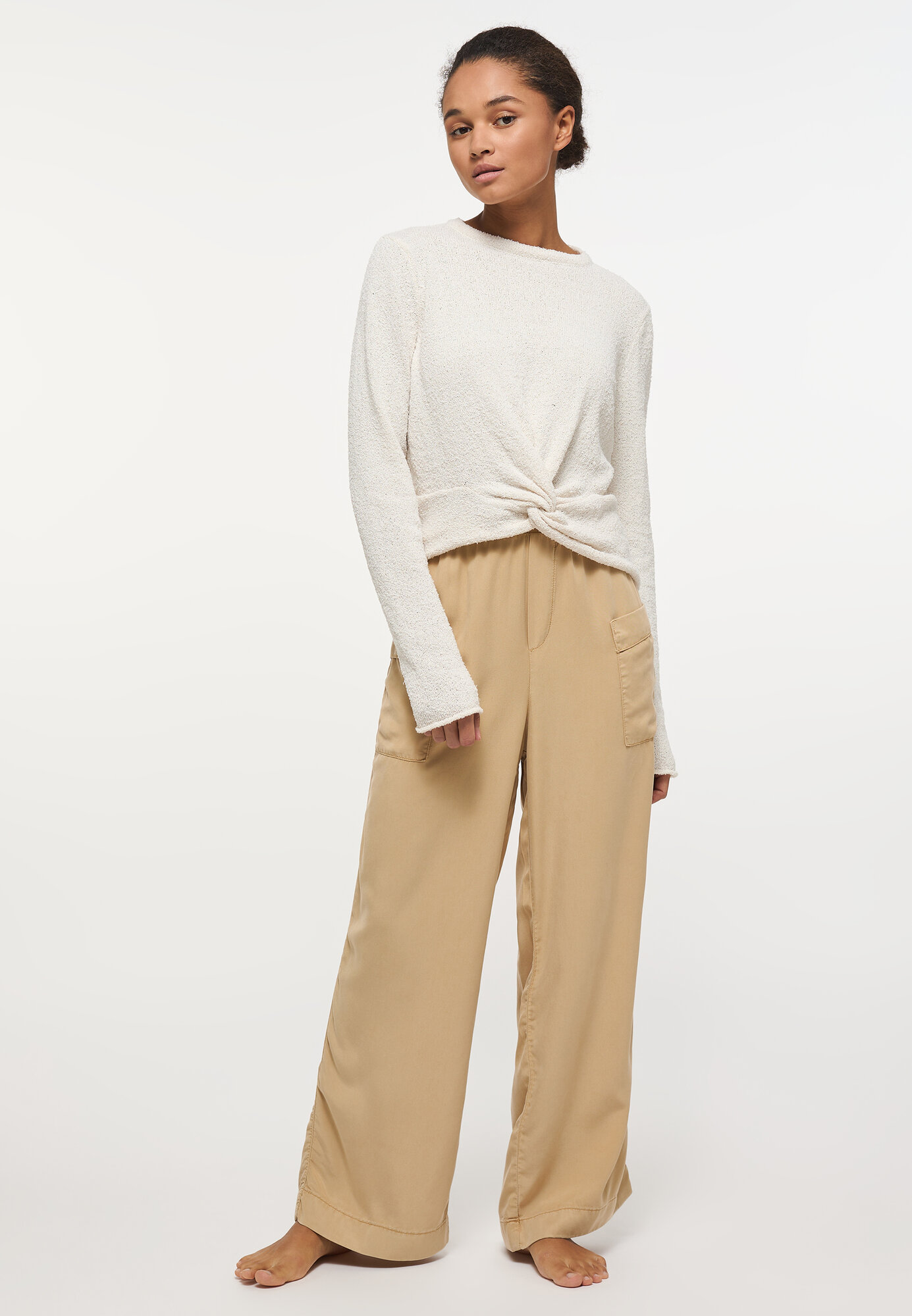 Брюки палаццо Drawstring Wide Leg