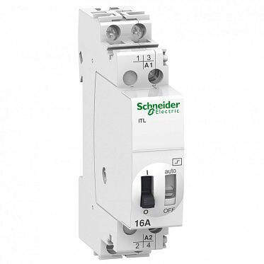 Schneider Electric Acti 9 iTL Реле импульсное 16A 2НО 24В АС 12В DC, A9C30112