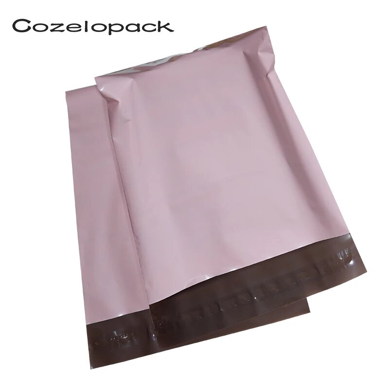 10 шт, розовые, полиэтиленовые почтовые пакеты Cozelopack 32x45cm-Hot Pink