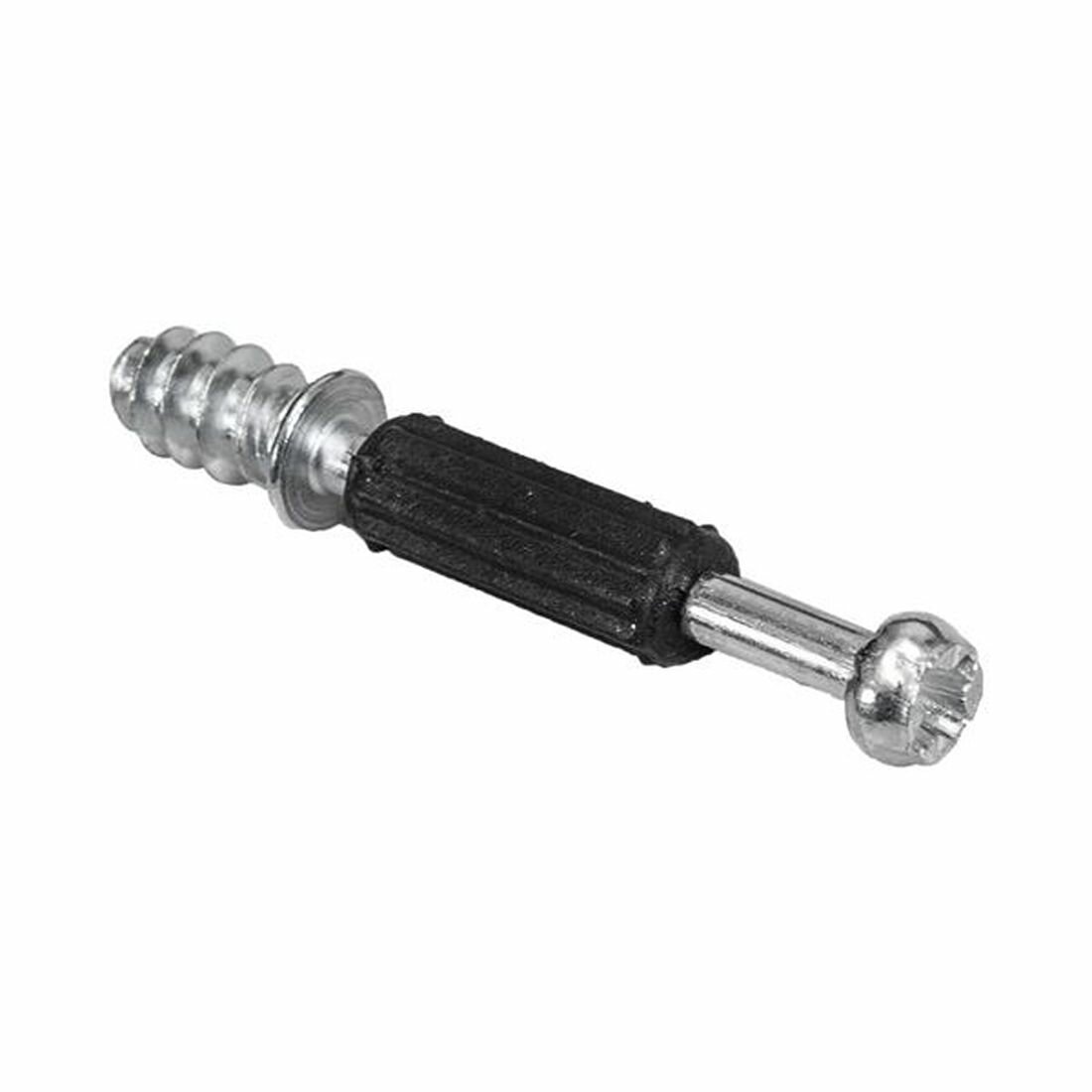 Шток эксцентрика мебельный с пластиковой черной муфтой 7x34/6x11, 100 шт.