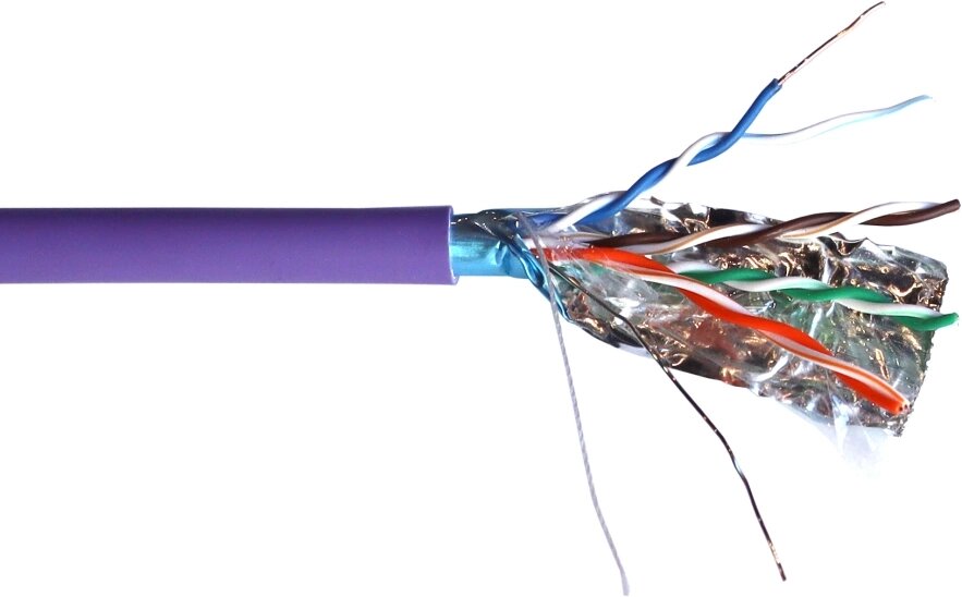 TWT-5EFTP-NGLS / Кабель информационный LanMaster кат.5E, 305м, фиолетовый [twt-5eftp-ngls]