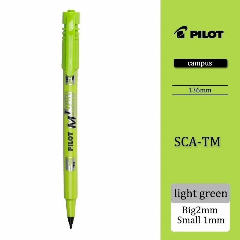 Маркер PILOT SCA-TM, двусторонний, для граффити, светостойкий, 12 шт