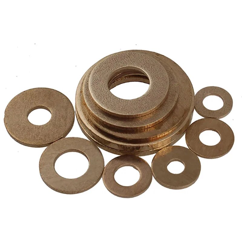 Латунные плоские шайбы М2-М20 50pcs, M5x10x0.8