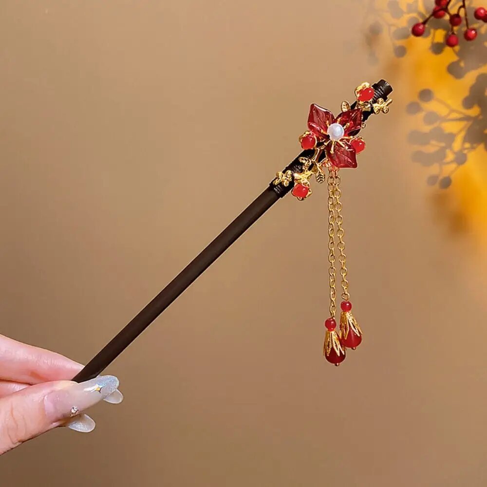 Деревянная палочка для волос Hanfu, цвет A