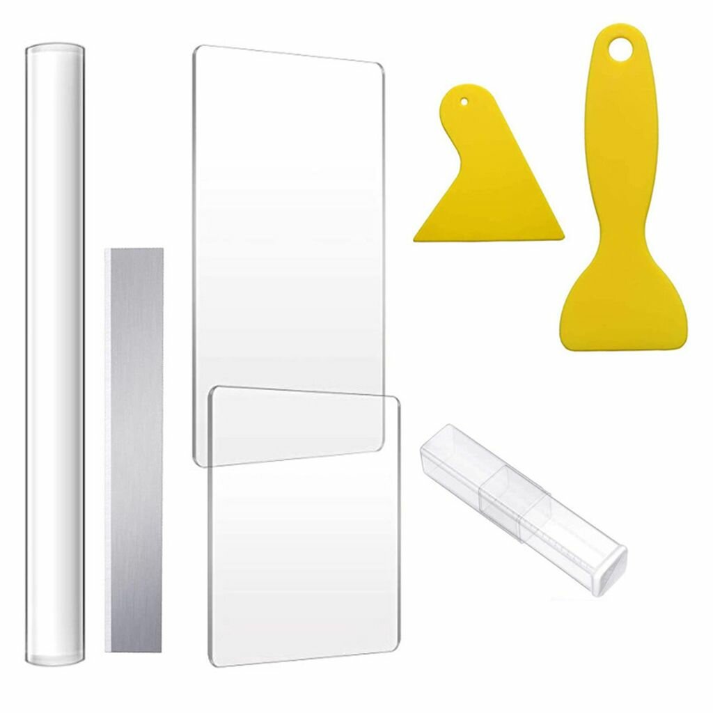 7 шт. набор глиняных инструментов для гончарного дела, акриловый валик с антипригарным покрытием, нож из нержавеющей стали, скребки и прижимные пластины для лепки и моделирования