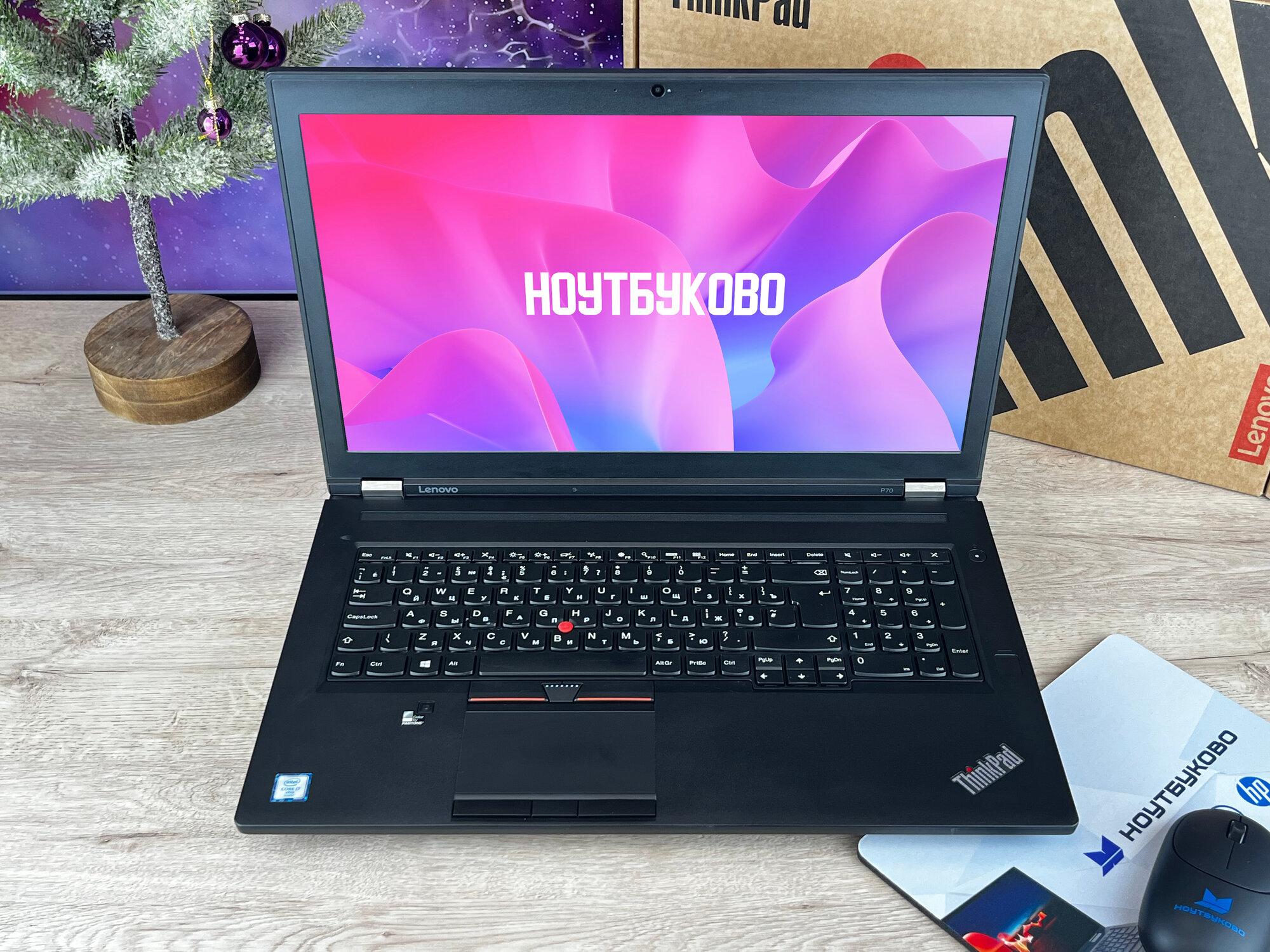 Ноутбук Intel Lenovo ThinkPad P70, Core i7-6700HQ, 17.3", FHD, IPS, 32 Gb RAM, 1024 Gb SSD, Quadro M600M 2Gb, Windows Pro, Чёрный, Русская раскладка