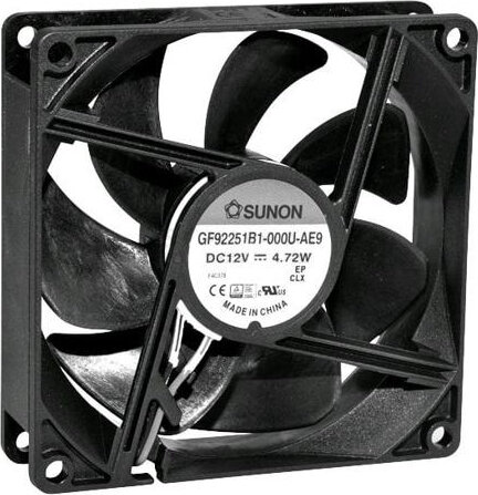 Вентилятор SUNON GE92252B1-000U-AE9 Вентилятор: DC осевой 24ВDC 92x92x25мм 126,75м3/ч 47дБА IP68 1шт