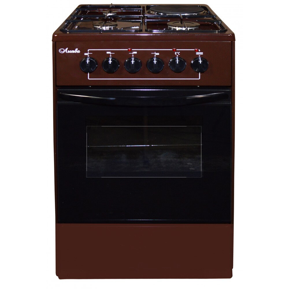 Комбинированная плита Лысьва ЭГ 1/3г01-2у коричневый