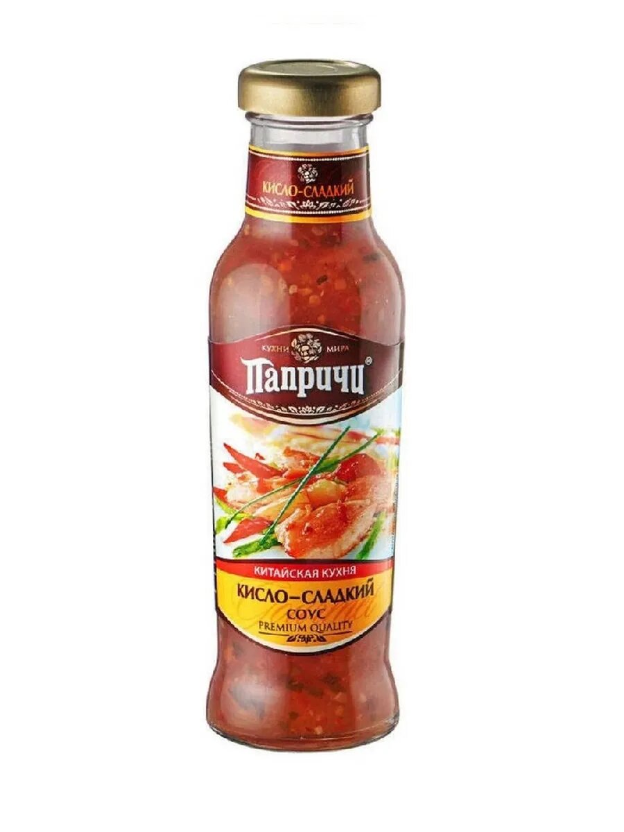Соус Paprichi Paprichiстоловый Кисло-сладкий китайская кухня, 320 гр