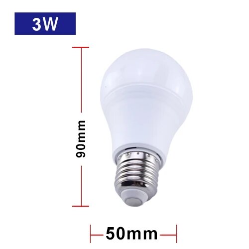 Светодиодная лампа Dreamminglighting E27, холодный/теплый белый свет, 3-36 Вт 12-85V 3W E27, Warm White