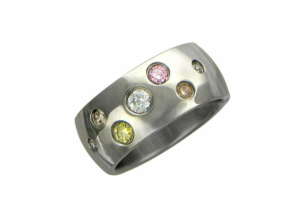 Кольцо, фианит