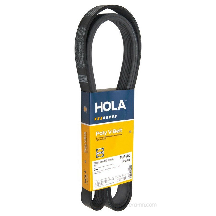 HOLA PH3600 Ремень Поликлиновой TOYOTA Camry V40 2.4 (2AZFE), Rav 4 III 2.4 (2AZFE), Alphard 2.4 (2AZFE), Previa