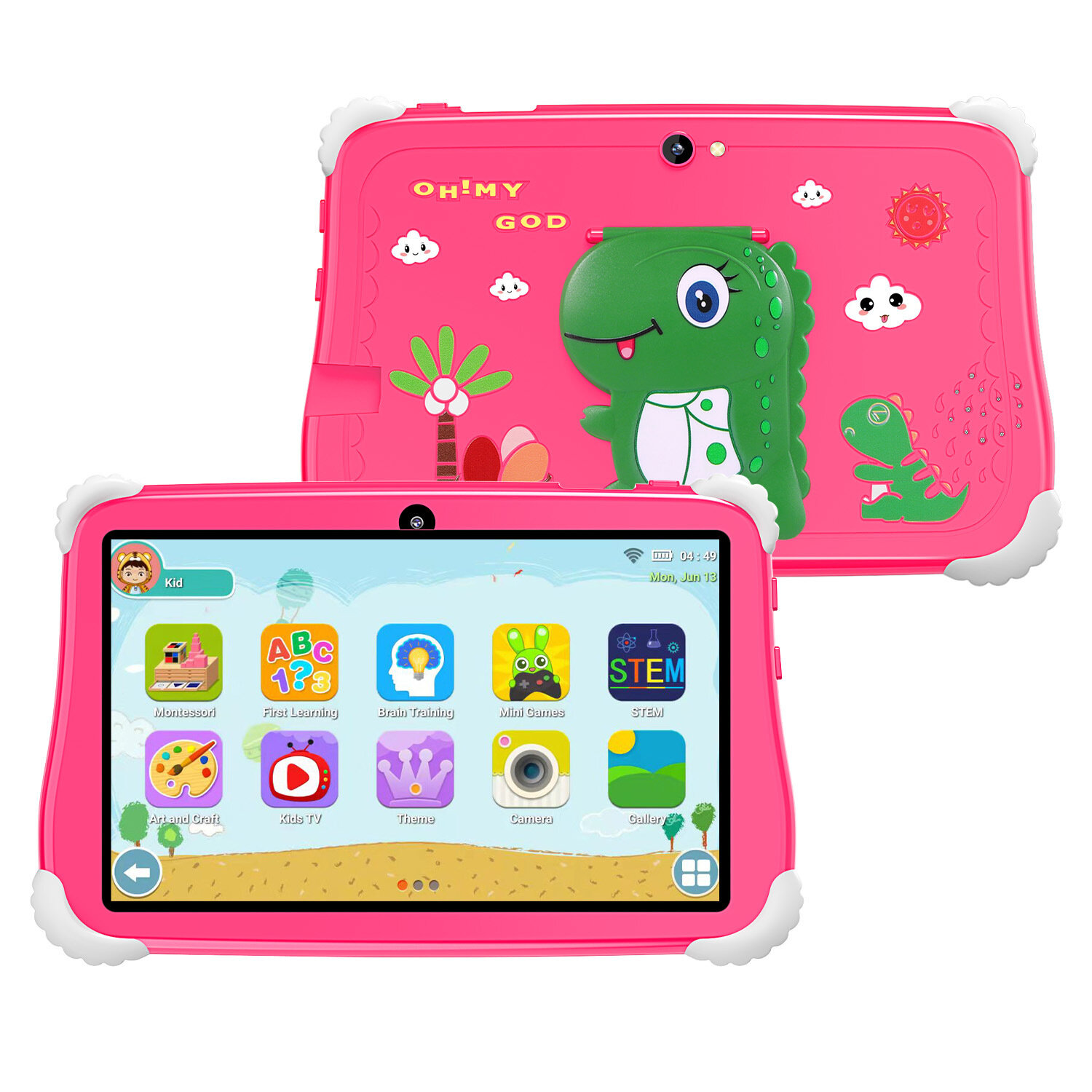 Планшет для детей ETPB-KL-ROSE, 7.1 дюйма, 6GB/128GB, Розовый