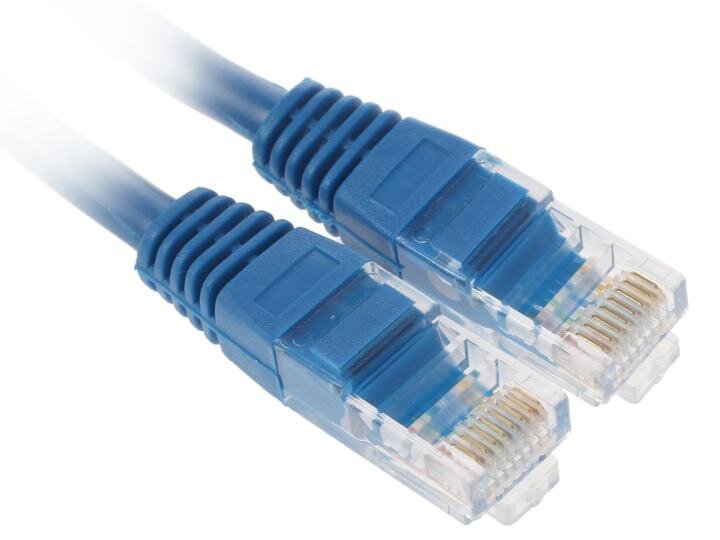 PP12-0.5M/B Cablexpert Кабель Cablexpert Патч-корд UTP Cablexpert PP12-0.5M/B кат.5e, 0.5м, литой, многожильный (сини — фото 1