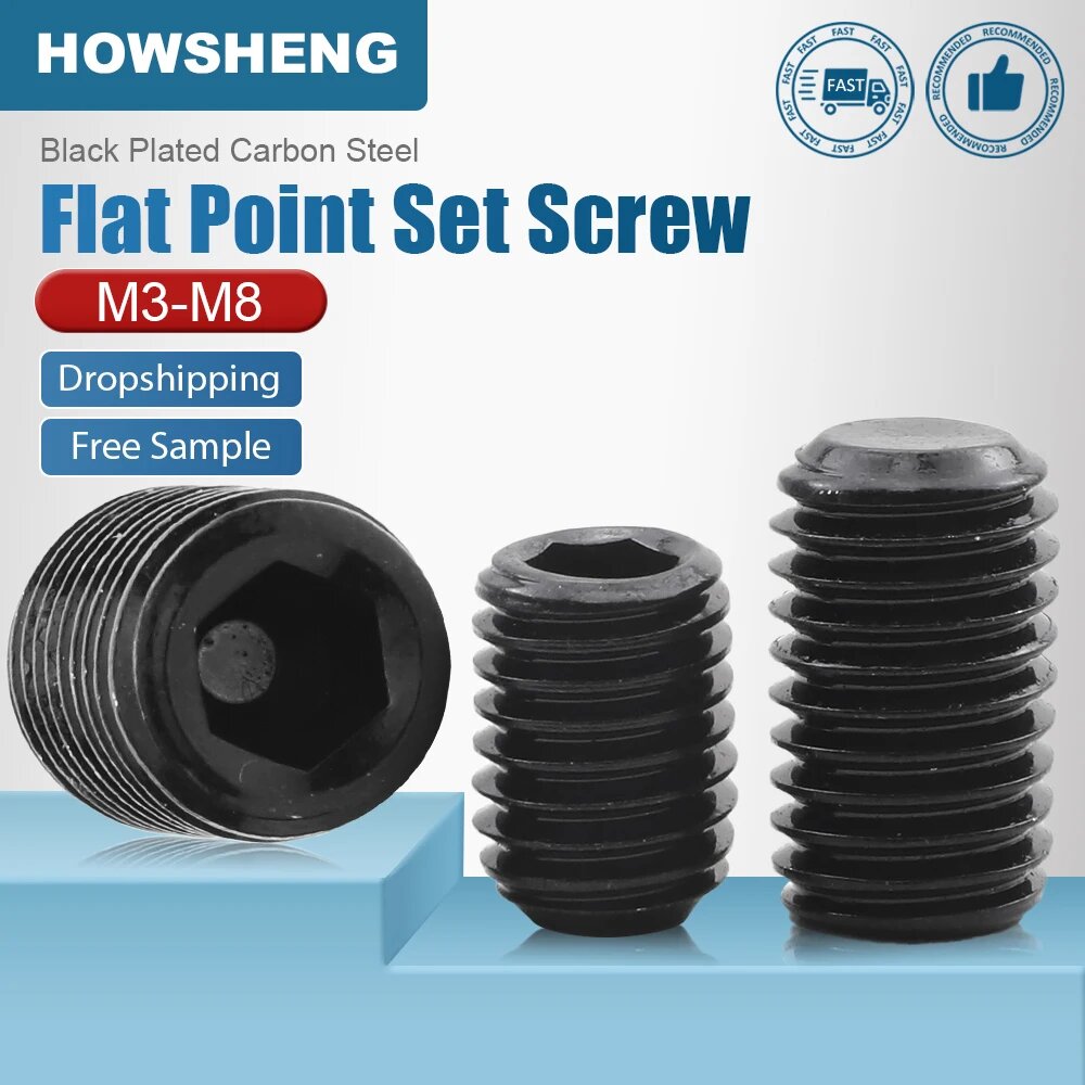 Набор установочных винтов Howsheng M2-M10 черные M4 30pcs, 25mm