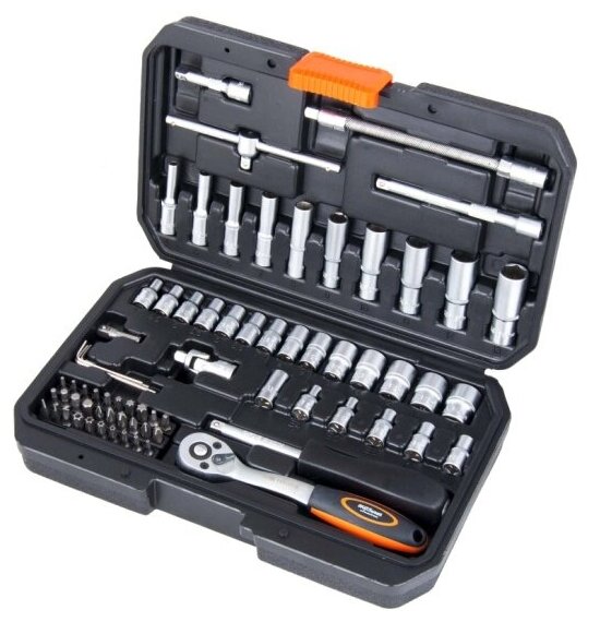 Набор торцевых головок AV Steel AV-011472, 72 предмета