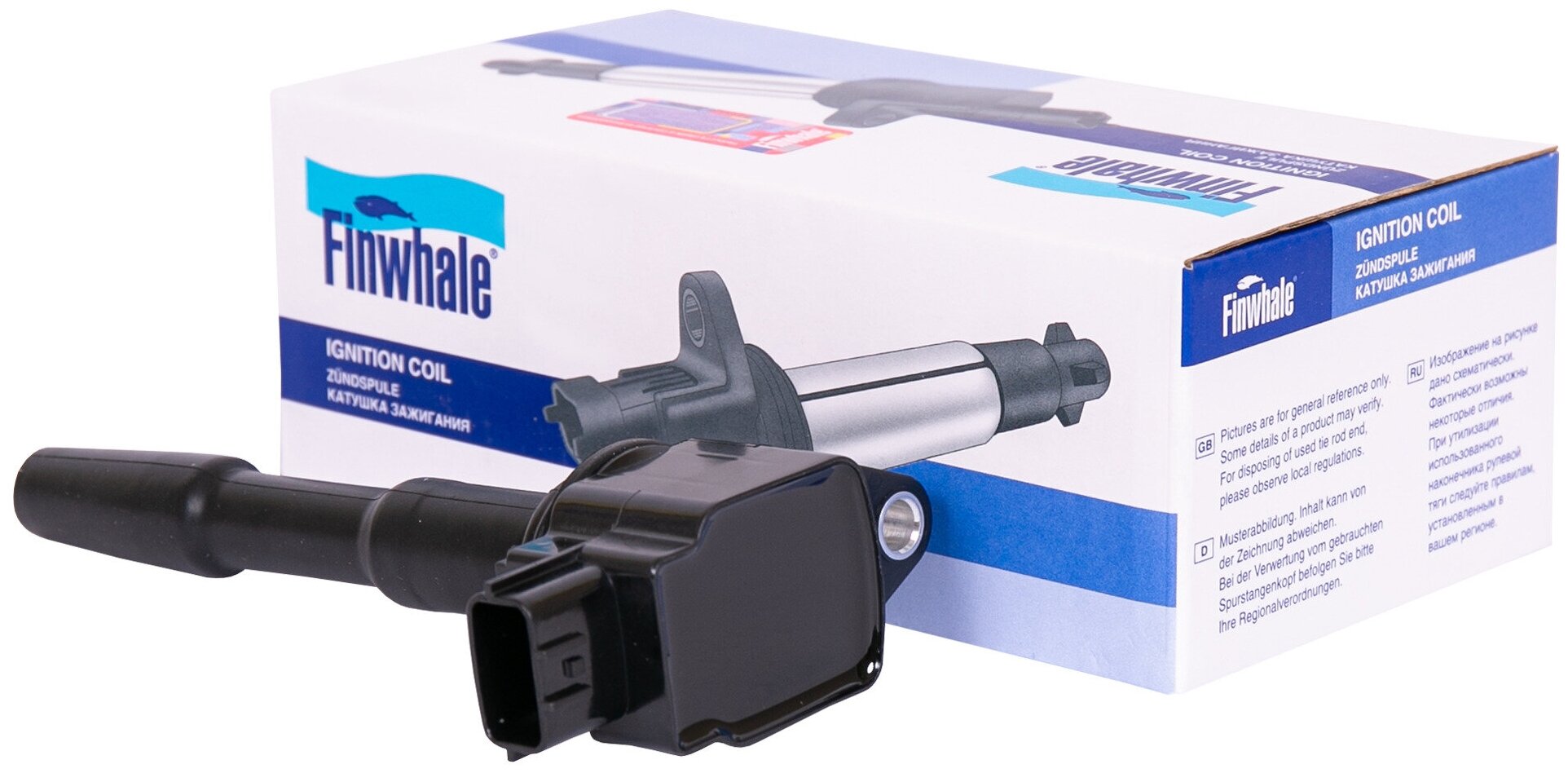 Катушка зажигания H4M 1.6 для Лада Веста, Рено Логан 2, Сандеро 2, Дастер, Каптур, FINWHALE IC036 / 224332428R