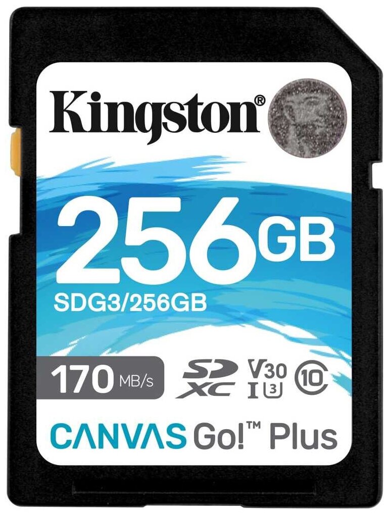Флеш карта SDXC 256Gb Class10 Kingston SDG3/256GB Canvas Go! Plus w/o adapter