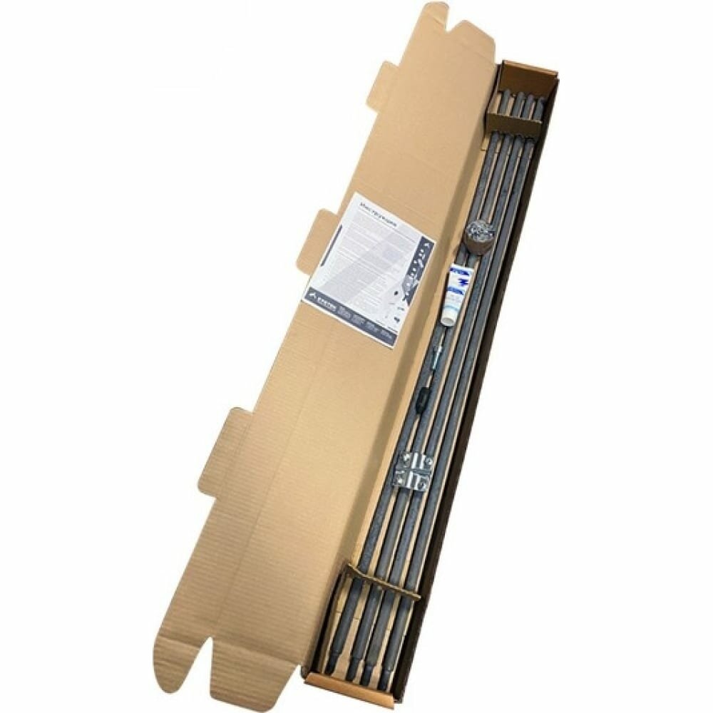 Безмуфтовый комплект заземления EZETEK zn - 6 метров, 20 мм, 4x1500 мм 60330 для безмуфтового стержня