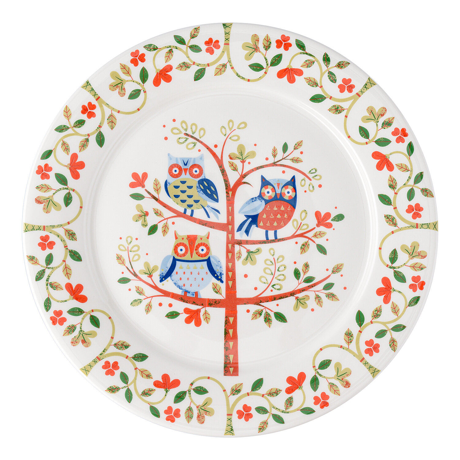 Тарелка d28 см Owl фарфоровая обеденная закусочная Birds of Paradise Liberty Jones LJ0000163